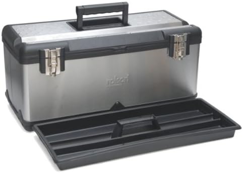 Rolson 68969 Stainless Steel Tool Box : Amazon.co.uk: DIY & Tools