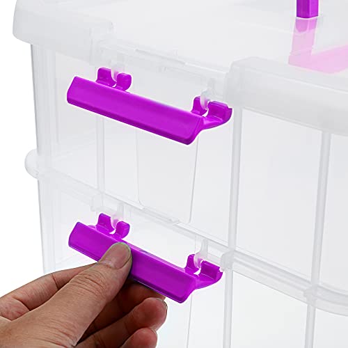 Snapklik.com : BTSKY 2 Layer Stack & Carry Box, Plastic Multipurpose ...