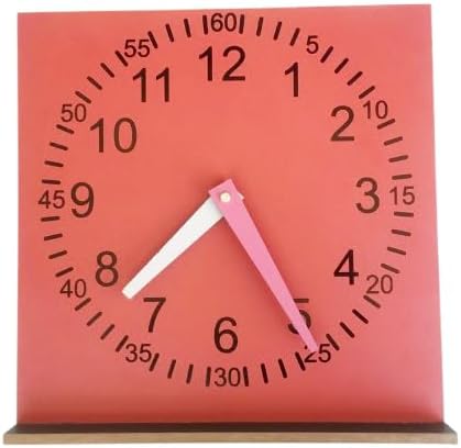 Buy KAYWO Student Dummy Time Learning Clock Wooden for Kids to Teach ...