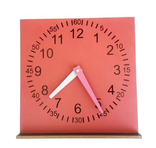Buy KAYWO Student Dummy Time Learning Clock Wooden for Kids to Teach ...