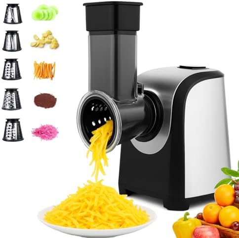 Amazon.com: ASLATT Electric Cheese Grater, One-Touch Control Grater ...