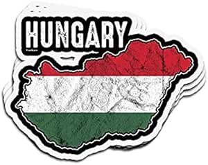 Amazon.com - Hungary Map Hungary - Sticker Graphic - Auto, Wall, Laptop ...