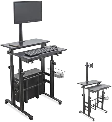 Isomars Computer/Laptop Table with Adjustable Height & Angles, Sit ...