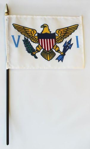 Amazon.com : US Virgin Islands - 4"x6" State Stick Flag : Patio, Lawn ...