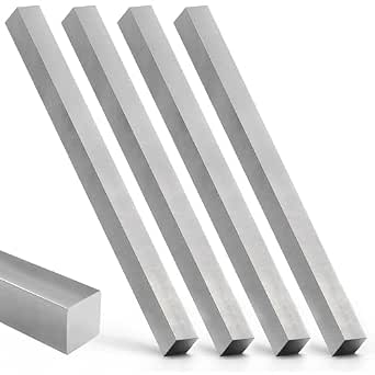Amazon.com: Attoshow 4 Pcs A36 Hot Rolled Steel Square Bar, 1/2" x 1/2 ...