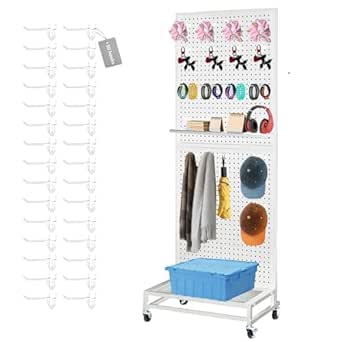 Amazon.com: NectaCol Metal Pegboard Display Stand with Base Plate, Two ...