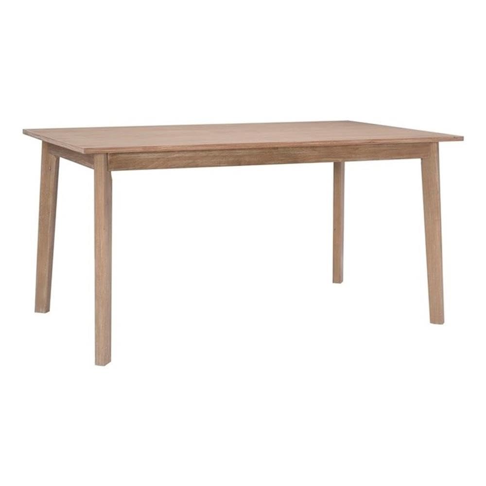Amazon.com - Linon Miles Wood Dining Table in Natural Brown - Tables