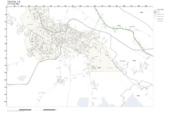 ZIP Code Wall Map of Houma, LA ZIP Code Map Laminated: Amazon.com ...