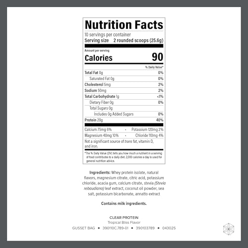 Isagenix Clear Protein - Juice-Style Whey Protein Powder Mix ...