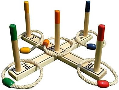 GamePoint Ringwurfspiel in Holzausführung inkl. Netztragetasche ...