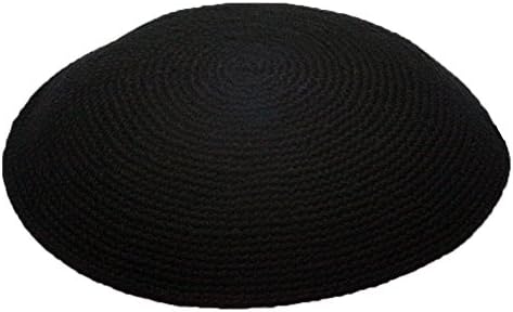 Black All Size Hand Made 100% Cotton Yarmulke Jewish Kippah Kipa ...