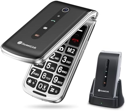 VOCA Big Button Flip Phone for Elderly | Dual Screen | Unlocked 4G LTE ...