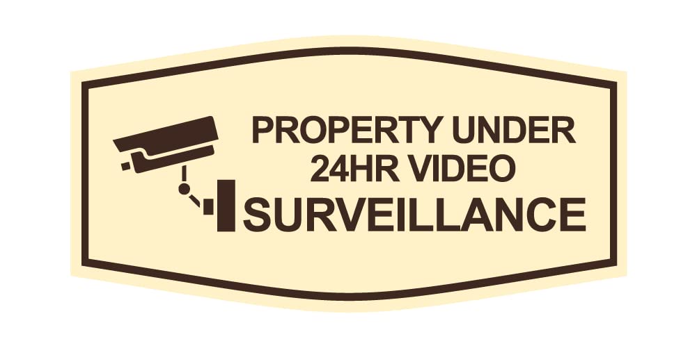 Amazon.com : Fancy Property Under 24Hr Video Surveillance (Camera) Sign ...
