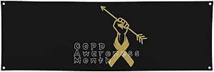 Amazon.com: Copd Awareness Month Orange Ribbon Banner 24 * 71 Inches ...