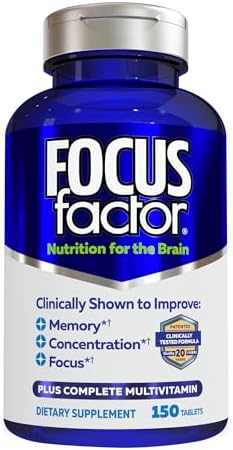 Amazon.com: Focus Factor Brain Supplement Multivitamin Improve Memory ...