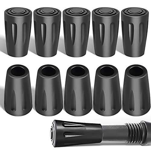 10Pcs Ferrules for Walking Sticks, Walking Stick Rubber Ends Walking ...