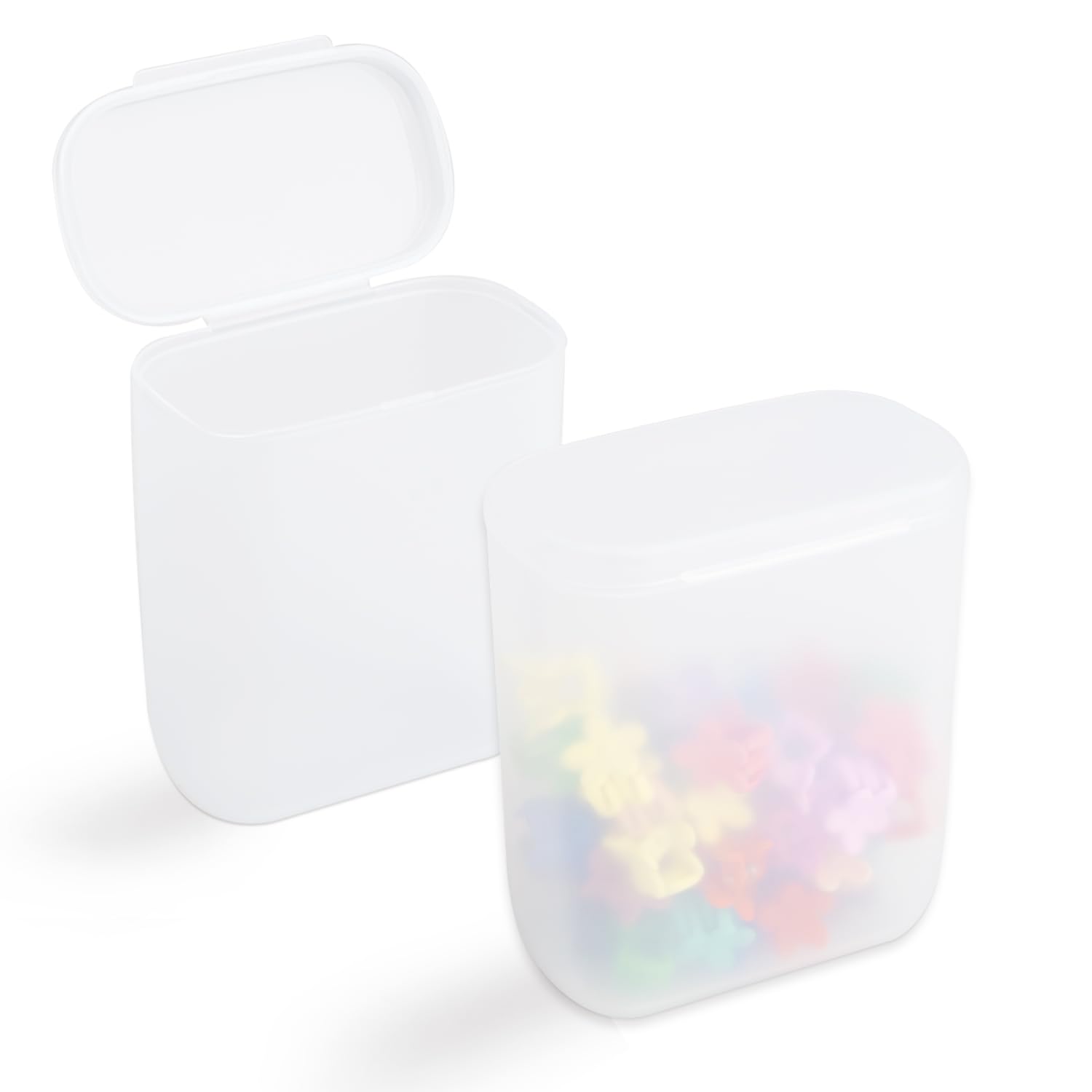 Amazon.com: 2 Pcs Hair Tie Organizer Portable Hair Tie Containers ...