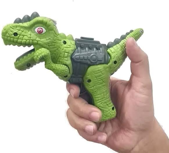 Junior Dream TOYZ Green Mini Dinosaur Dino Machine Gun Toy with Spray ...