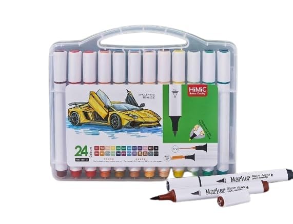 TEMSON Washable Watercolor Pens Set - Colouring Kit Art Markers Colour ...