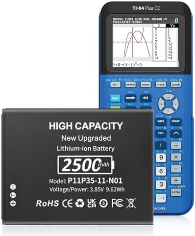 Amazon.com: SHENMZ TI 84 Plus CE Battery, (2024 New Upgraded) 2500mAh ...