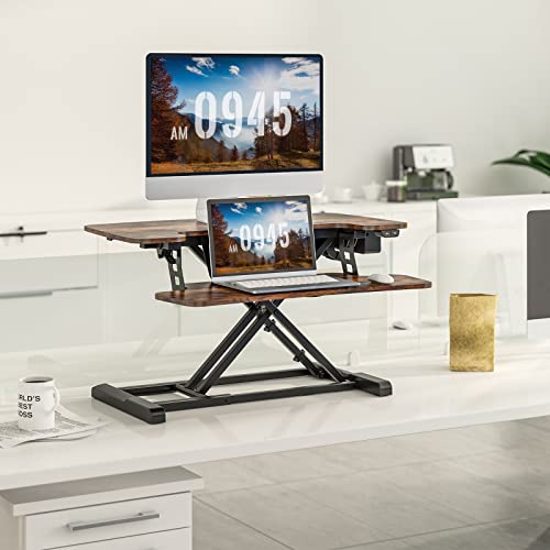 Snapklik.com : FLEXISPOT Motorized Standing Desk Converter 32 Electric ...