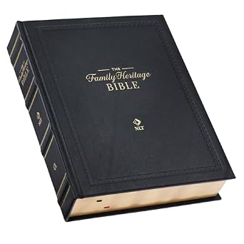 NLT Family Heritage Bible, Large Print Family Heirloom Devotional Bible ...
