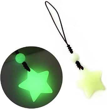 Amazon.com: PurYupearl Luminous Star Keychain Fashion Handbag Pendant ...
