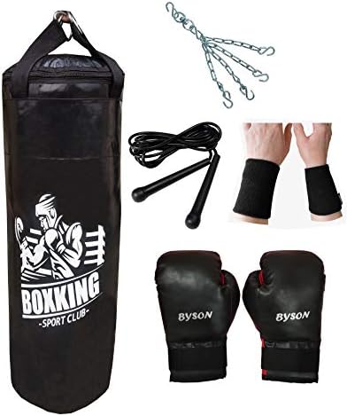 Buy Boxking Synthetic Leather Rough and Tough Boxing Kit Set for Men ...