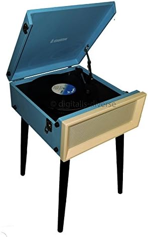 GPO Bermuda Retro Record Player with Removable Legs, Bluetooth ...