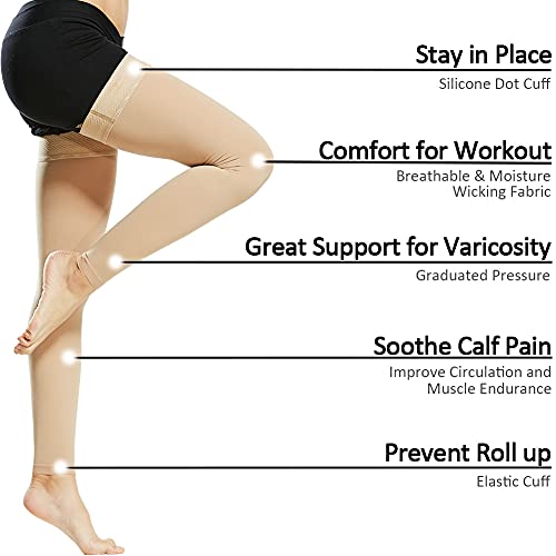 Ailaka Bas de compression médicale pour homme et femme - 20-30 mmHg ...