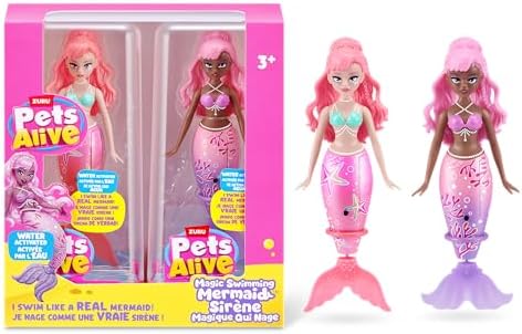 Amazon.com: Pets Alive Magic Swimming Mermaid 2 Pack (Sea Star & Coral ...