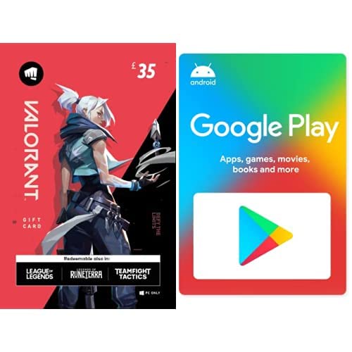 VALORANT £35 Gift Card (digital code) + Google Play gift code £10 ...
