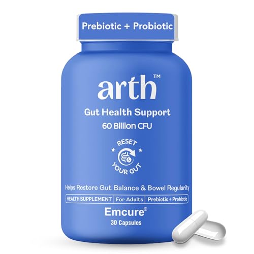 Arth Gut Health Supplement | Prebiotic & Probiotic Blend with 60 ...
