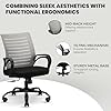 IAFA Diego Office Chair with Height Adjustable Mechanism, Ergonomic Mid ...