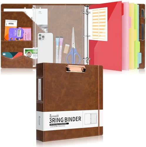 Amazon.com : Samsill Classic Professional 3 Ring Zippered Binder, 2 ...