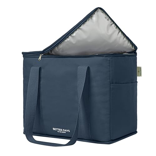 Reusable Insulated Grocery Bag - Leak Proof, Large Insulated Cooler Bag ...