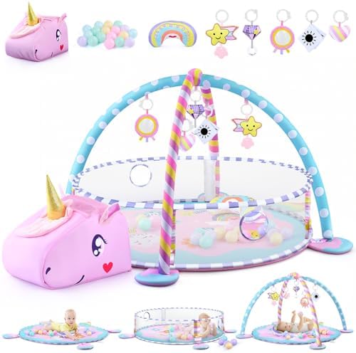 Amazon.com : WeeHomm Baby Play Mat & Activity Mat - Baby Play Gym Tummy ...