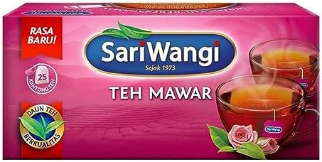 Amazon.com : Sari Wangi Teh Mawar, Indonesian Rose Tea, 25 Count (Pack ...