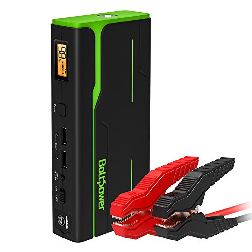 Bolt Power D29 900 Amp Peak 12-Volt Car Battery Jump Starter with 18000mAh Power Bank Portable ...