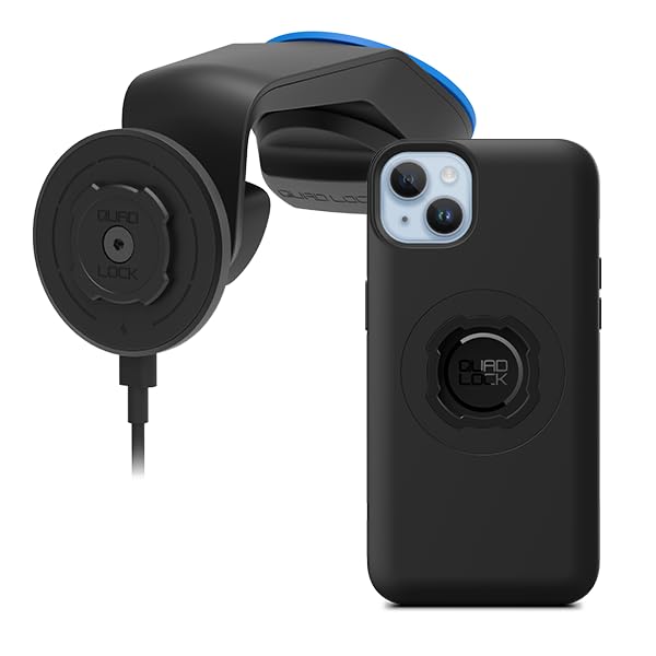 Amazon.com: Quad Lock Suction Windshield/Dashboard Car Phone Holder Kit ...
