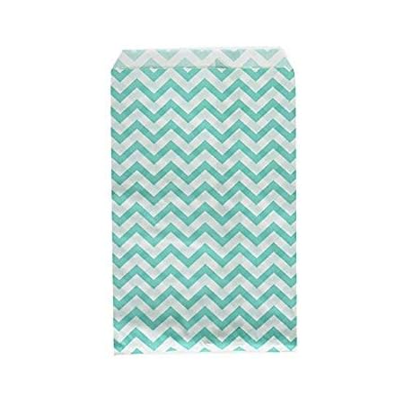 Amazon.com: 888 Display - 200 pcs of 4" x 6" Teal Green Chevron Paper ...
