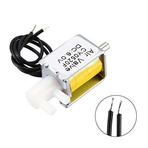 uxcell Miniature Solenoid Valve 2 Positions 3 Ways DC6V 0.38A Air ...