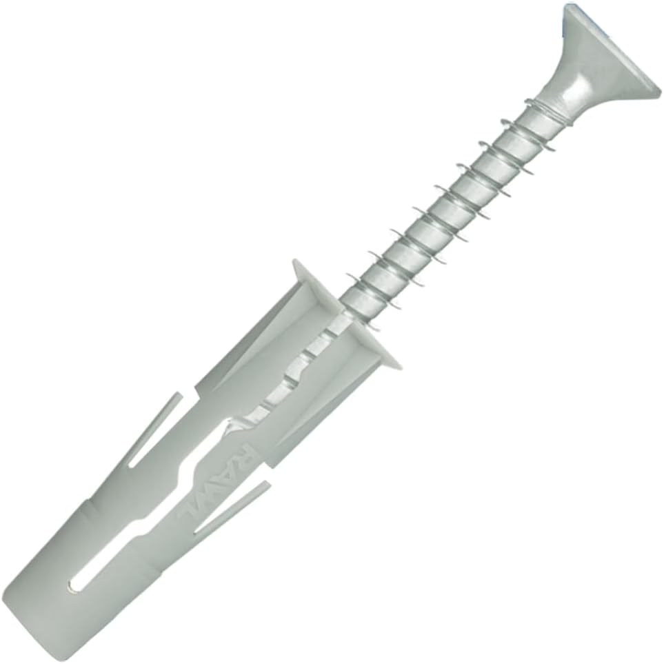 Rawlplug RAW68500 Yellow Uno Wall Plugs 5mm x 24mm Card of 96 : Amazon ...