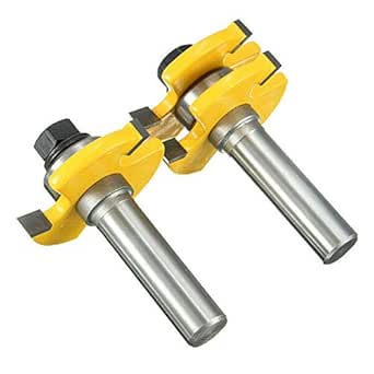 3NH® Tongue and Groove Set,Router Bit Set,Wood Door Flooring 3 Teeth ...