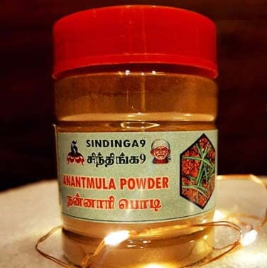 Anantmula or Nannari powder 50g - organic - body cooler/bloodpurifier ...
