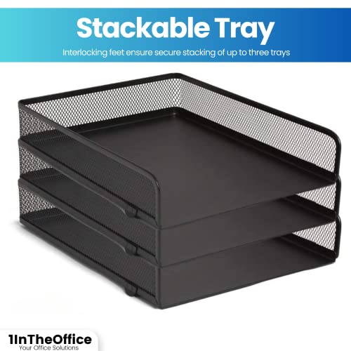 Snapklik.com : 1InTheOffice Desk Trays Stackable Letter Tray, Matte ...