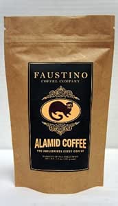 Amazon.com : Faustino Coffee Company, 100% Wild Civet "Alamid" Arabica ...