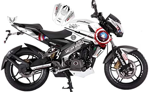 SUNSIGN Sticker Pulsar NS200 Decals Stickers Kit White C A Design ...