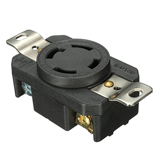 Generic 30A 125V/250V Nylon Twist Locking Electrical Plug Female Wall ...