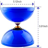 Amazon.com: MAGICYOYO Pro Triple Bearing Diabolo Medium Size 5” Blue ...